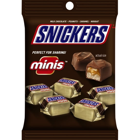 Snickers Miniature Candy Bar, 4.4 Ounce -- 12 per case. - Walmart.com