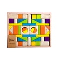 STARTIST Colorful Wood Blocks Learning Toy with Storage Tray ...