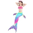 Kids Girls Mermaid Tail Bikini Set Swimwear Swimsuit Swimming Costume ...