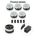 Homena BBQ Parties 2.25 Dia X 1.5 H Grill Knobs Set Soft Silicone Ring ...