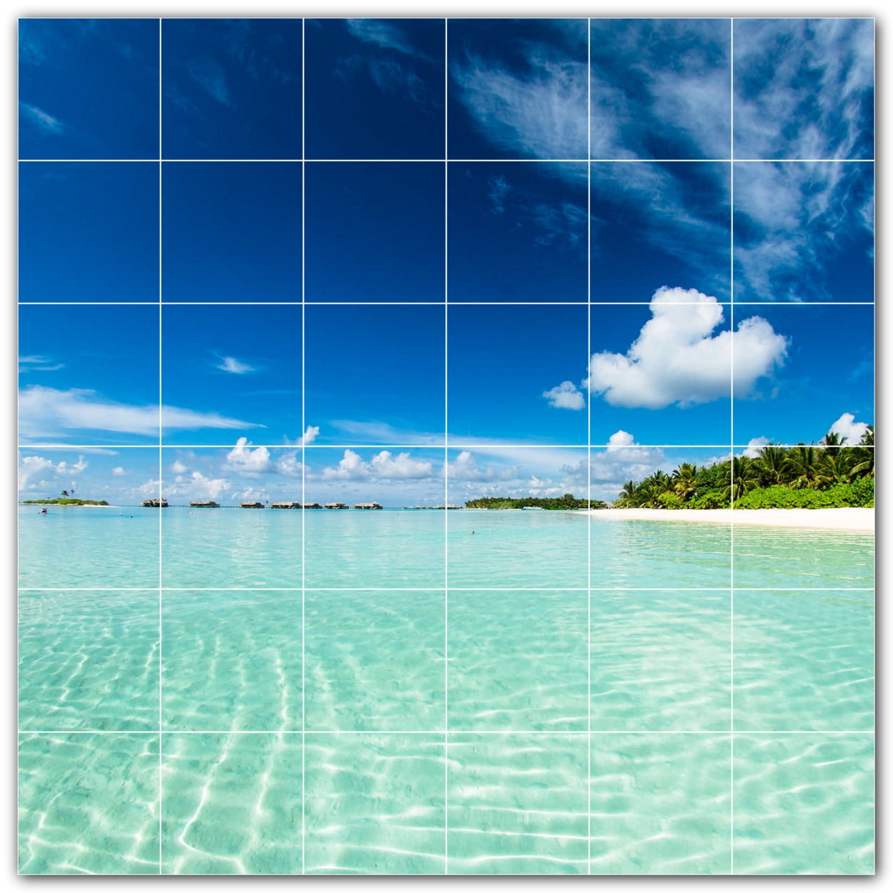 Picture-Tiles.com: Beach Ceramic Tile Wall Mural WAL500082-66XL. 72"W x ...
