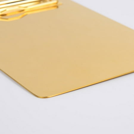 Gold Clipboard Folder Stainless Steel Mirror Plating Gold menu Files ...