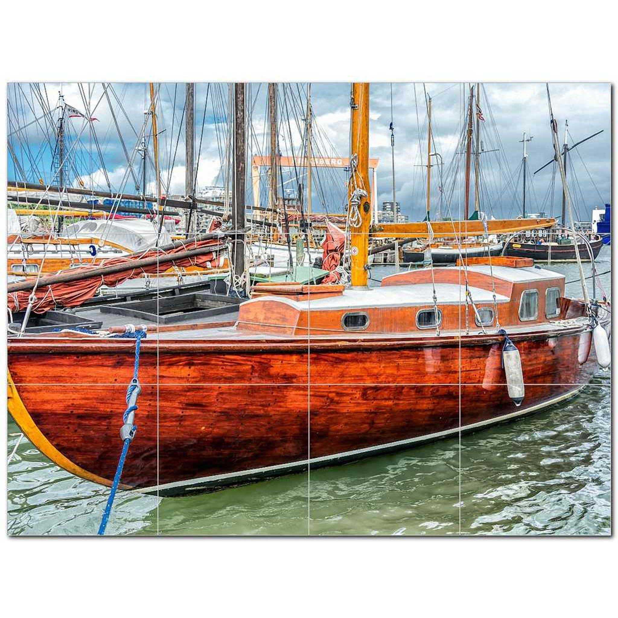 Boat Ship Ceramic Tile Mural Kitchen Backsplash Bathroom Shower 400147 ...