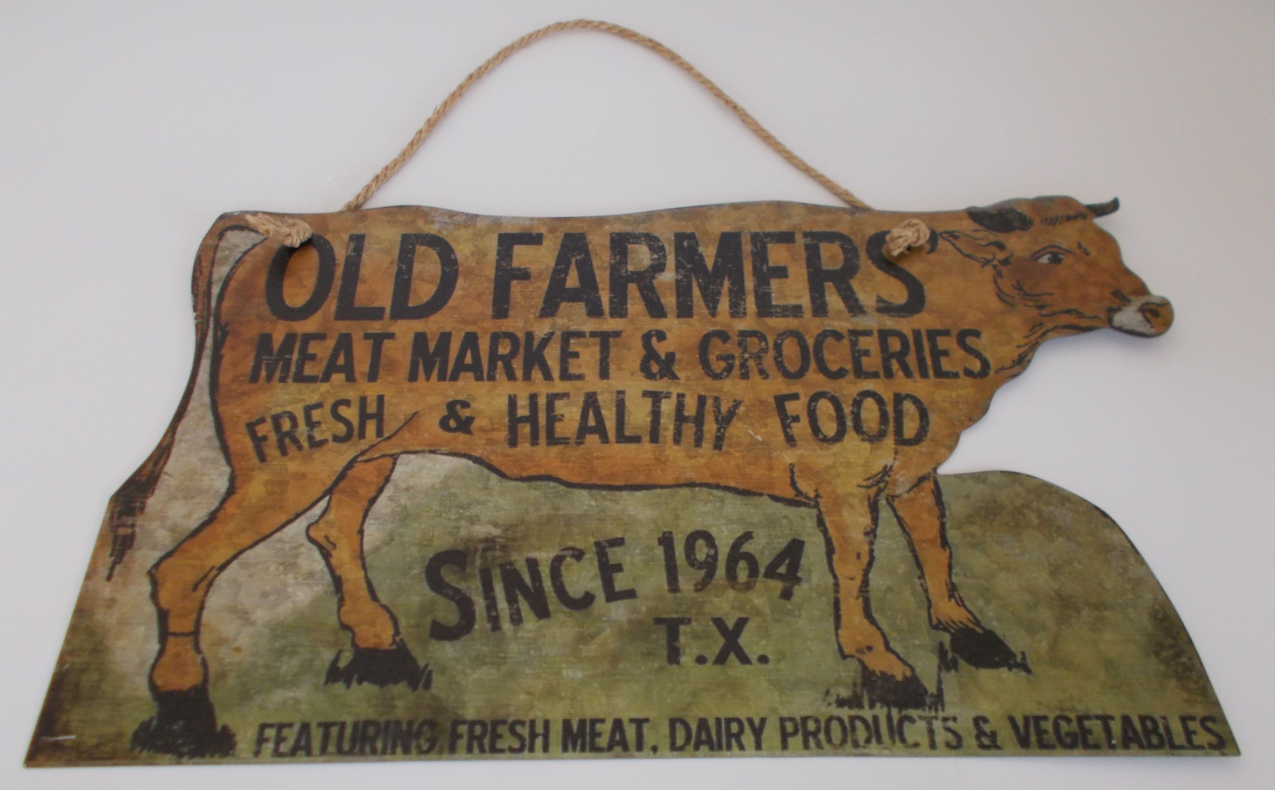 Meat Market Sign