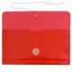 JAM #10 Plastic Envelopes, 5.3x10, 12/Pack, Red, Button String, Booklet ...
