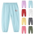 Baby Boys Girls Long Bloomers Soft Cotton Linen Harem Pants Summer Wide ...