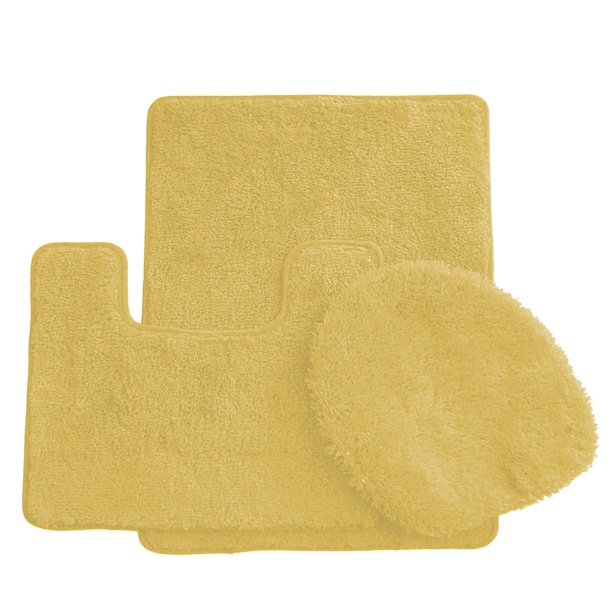 3PC LUXURY BATHMAT GOLD - Walmart.com