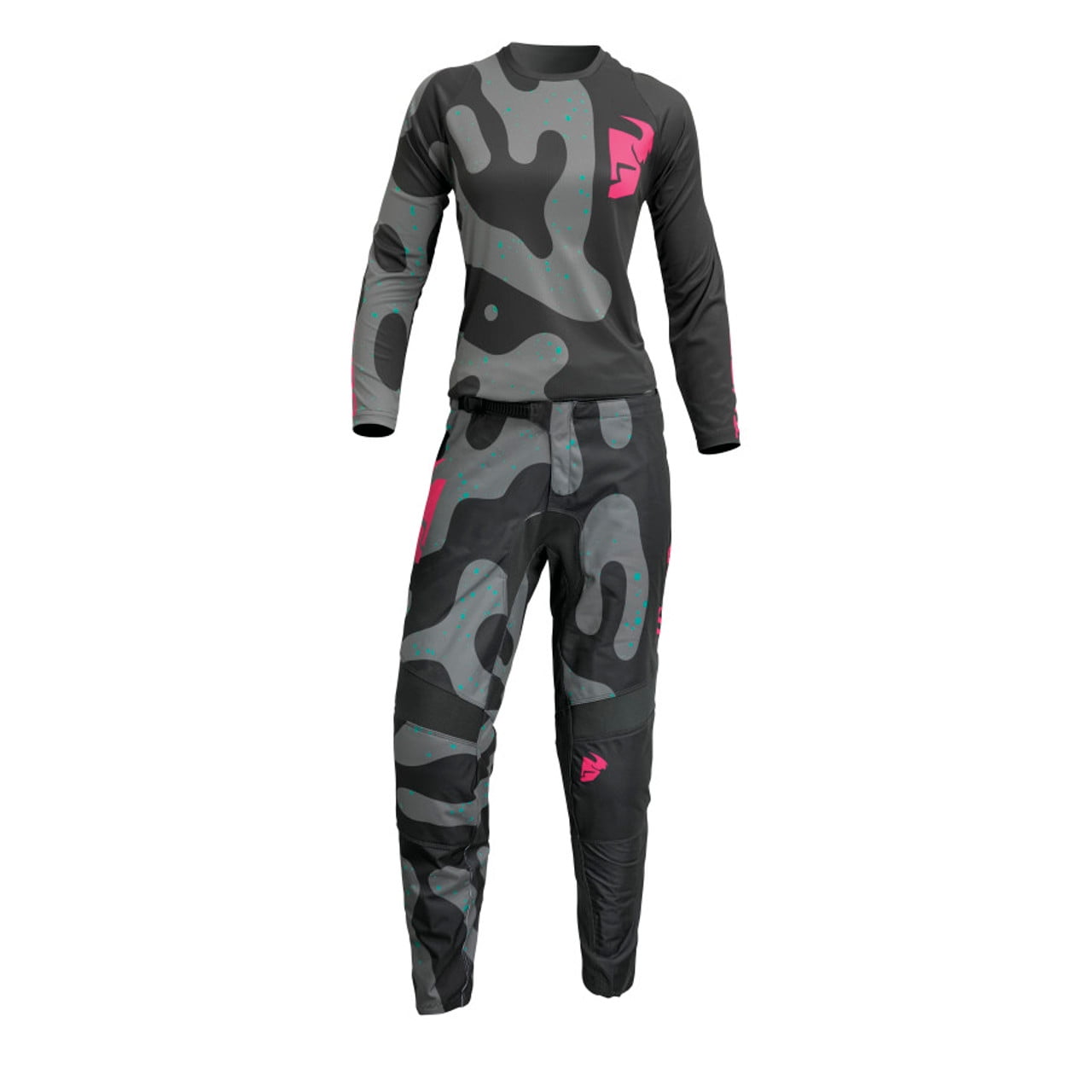 Thor 2023 Womens Sector Disguise Offroad Motocross Jersey Pant Combo ...