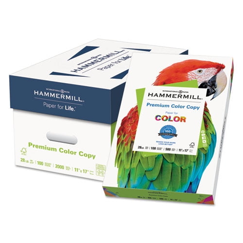 Premium Color Copy Print Paper, 100 Bright, 28 Lb Bond Weight, 11 X 17 ...