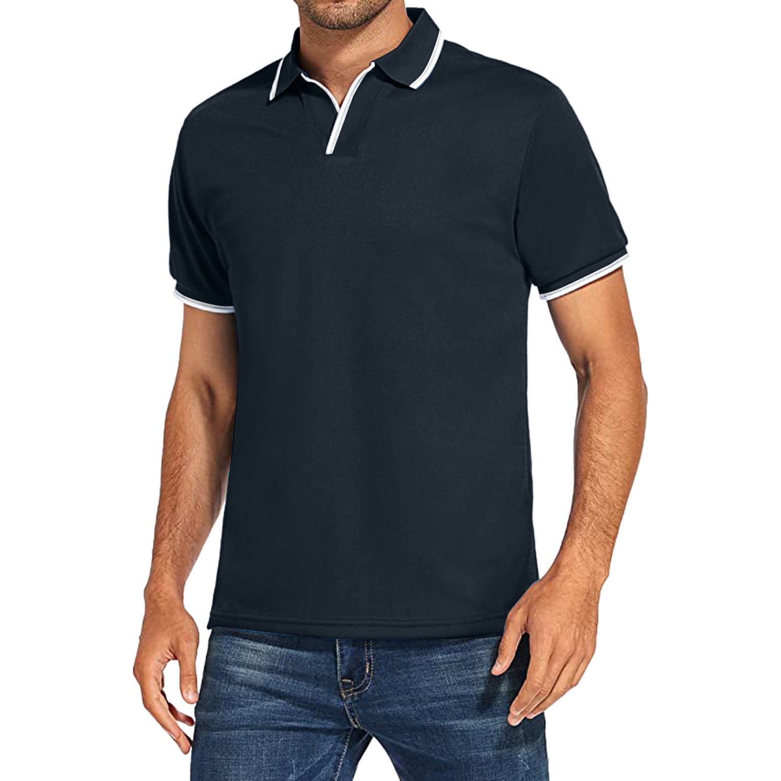 Click here for Lolmot Polo Shirts For Men fashion Mens Casual Sli... prices