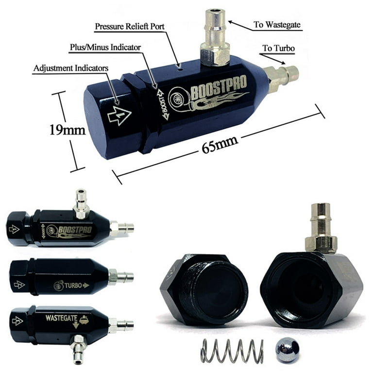 Adjustable Turbo Controller Manual Turbo Boost Controller Kit - 50 PSI ...