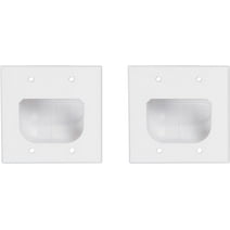 Wall plate: Double-Gang Pass-Thru Wall plate Split-Port - Walmart.com