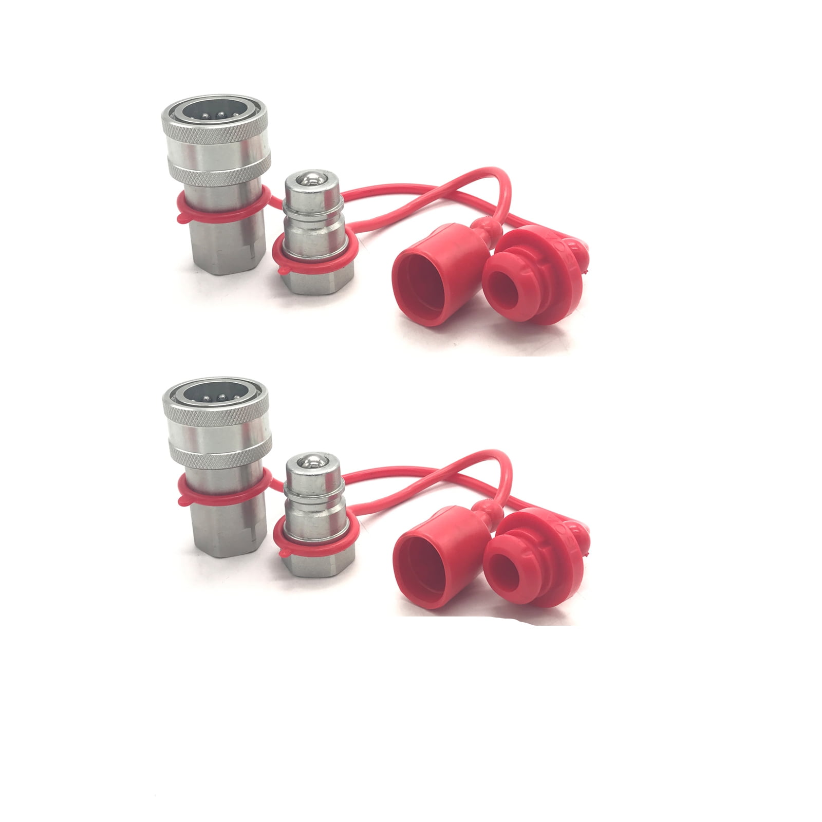 Max Motosports 1/2" Ag Hydraulic Quick Connect Couplers Couplings Ball ...