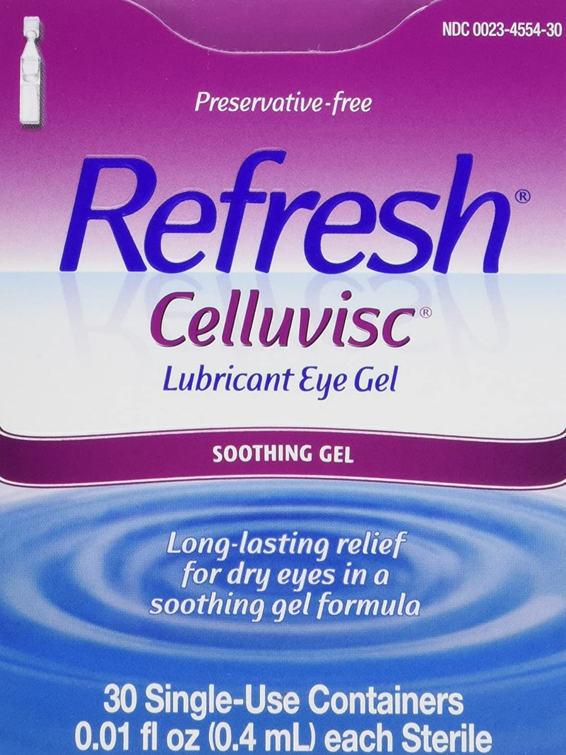 Refresh Celluvisc Lubricant Soothing Eye Gel Long-Lasting Relief, 0.01 ...