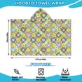 Daisy Pioneer Flower Teens Hooded Bath Towel Wrap for Ages 3 To 12 ...