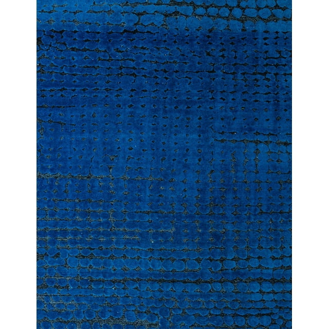 Ahgly Company Indoor Rectangle Abstract Blue Eyes Blue Abstract Area ...