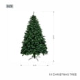 7ft Premium Christmas Tree, Pine Hinged Artificial Holiday Tree W/ 1906 ...