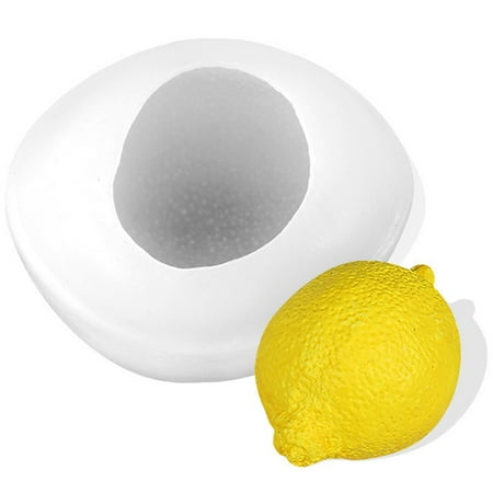 3D Lemon Mold DIY Creative Lemon Chocolate Mold Silicone Soap Mold for ...