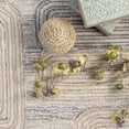 nuLOOM Esme Hand Tufted Wool Geometric Tile Area Rug, 5' x 8', Beige ...