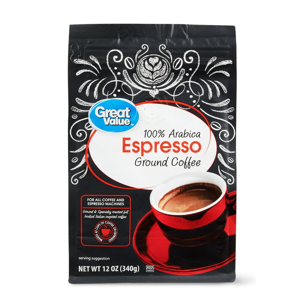 Great Value Espresso Coffee Ground, 12 oz - Walmart.com - Walmart.com Great Value Espresso Coffee Ground, 12 oz - Walmart.com - Walmart.com