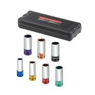 BENTISM 1/2" Drive 26PCS Impact Socket Set, 6-Point Sockets Metric 10 ...