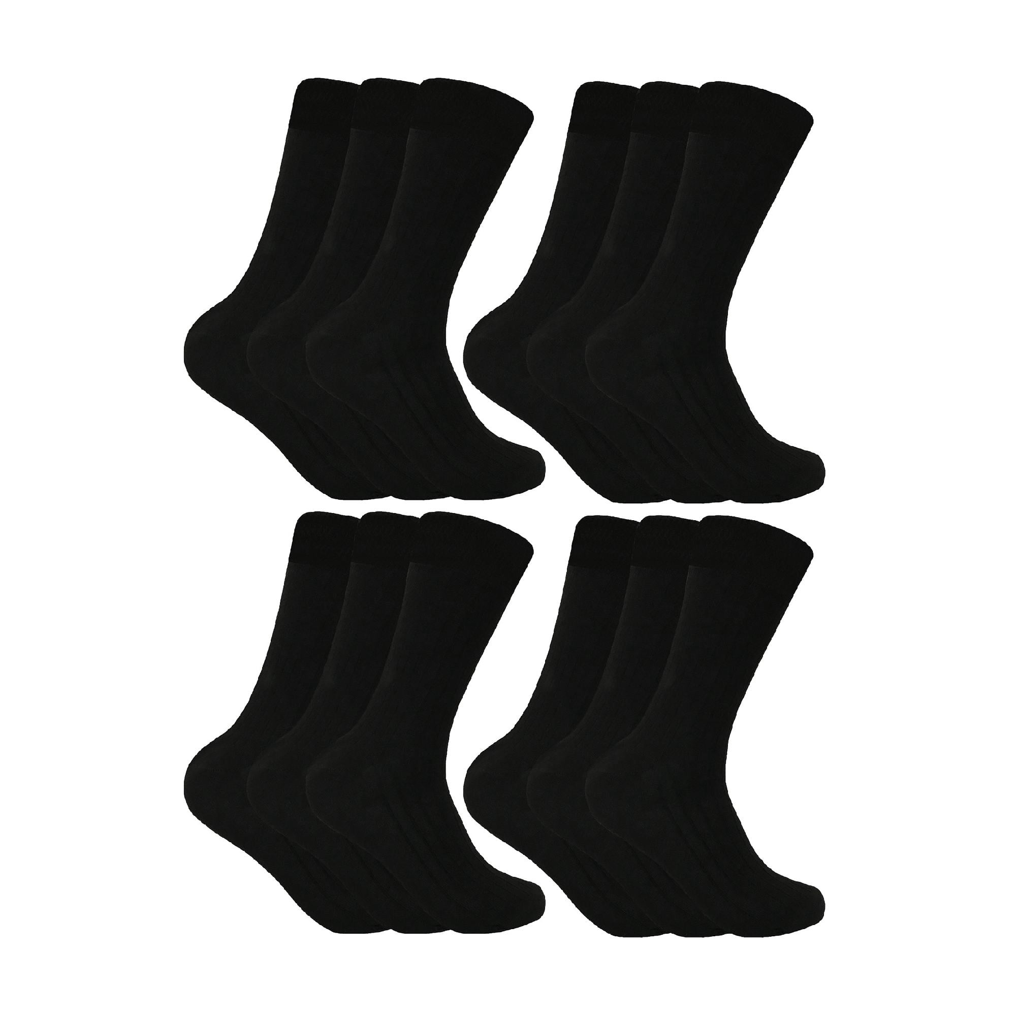 Sock Snob - 12 Pairs Mens Wool Boot Socks for Hiking - Walmart.com