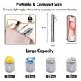 IC ICLOVER Metal Pill Organizer, Stackable Portable Waterproof Travel ...