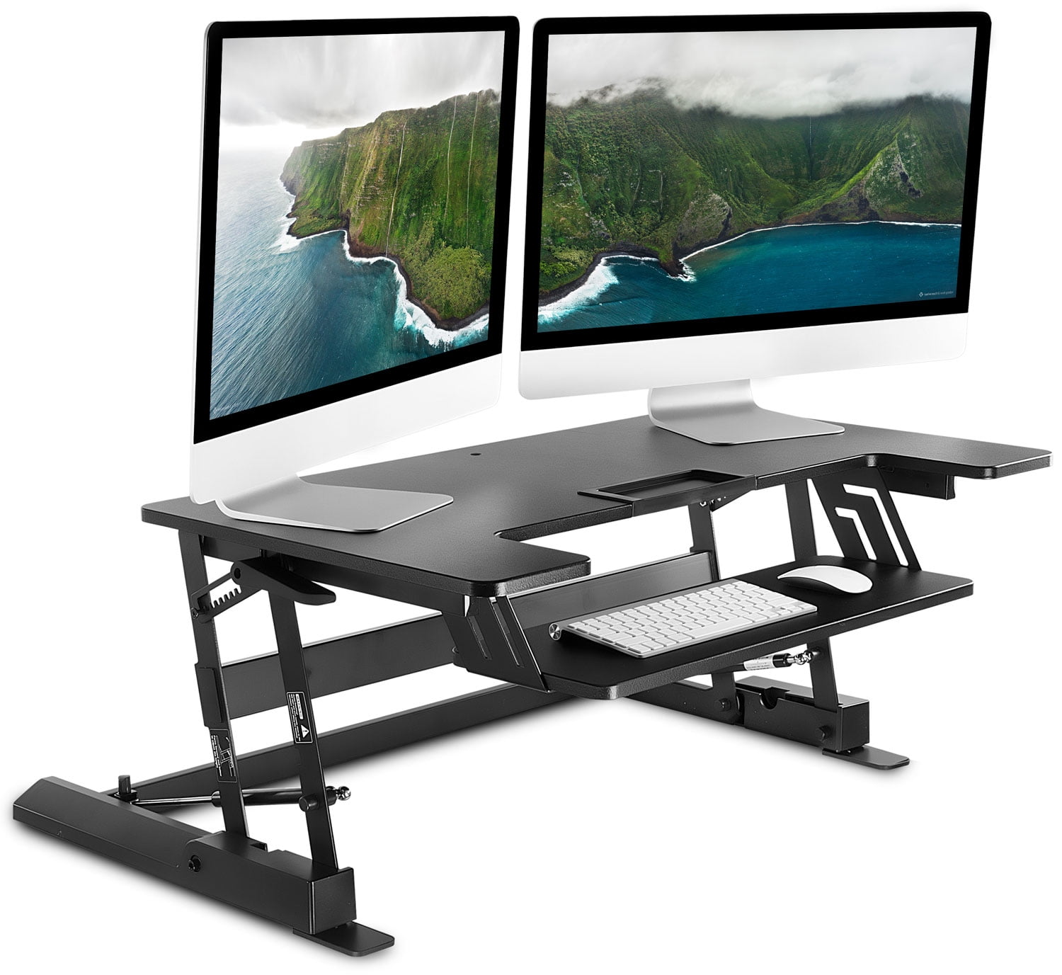 Mount It Height Adjustable Standing Desk Converter Monitor Riser 35 Mount It Height Adjustable Standing Desk Converter Monitor Riser 35