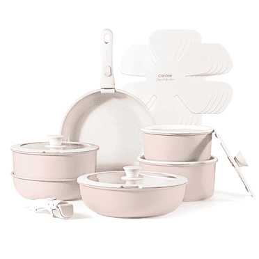 Carote Nonstick Cookware Sets, Granite Non Stick Pots and Pans Set with ...