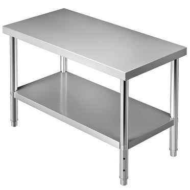 BENTISM Stainless Steel Commercial Kitchen Work Table 36x24 Inch With 4 ...