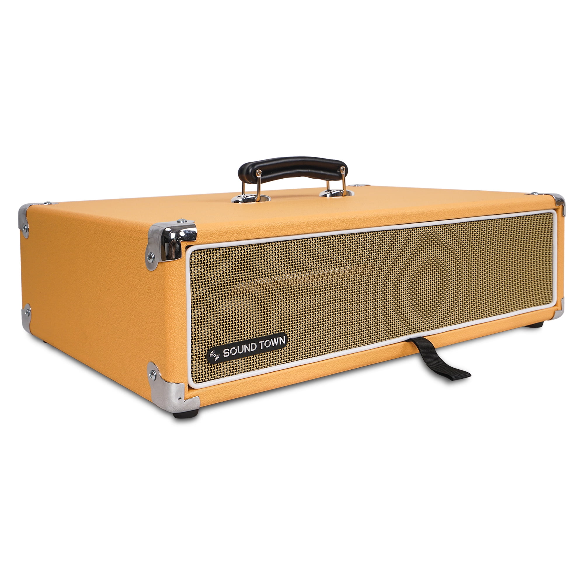 Sound Town Vintage 2U Amp Rack Case, 12.5" Depth with Rubber Feet, Dust ...