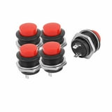 10x Red Momentary/Reset Horn Push Button Switch Car/Boat Round Circular ...
