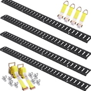 BENTISM E Track Tie Down Rail Kit, 34PCs 5' E Track Rails, Haul Weight ...