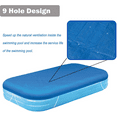 WPOHM Rectangular Pool Cover Fits 120x72 Inch Inflatable Pool Water ...