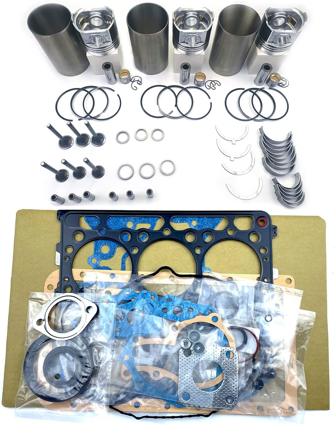 3KR2 Overhaul Rebuild Kit Compatible with Isuzu 3KR2 Engine Sumitomo ...