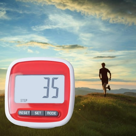 Simple Pedometer LCD Dispaly 3D Walking Step Counter Pedometer Running ...