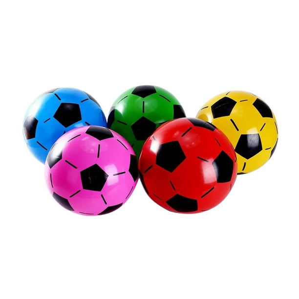 KAKOWELY 6 balones inflables de PVC de colores para niños, ideales para ...