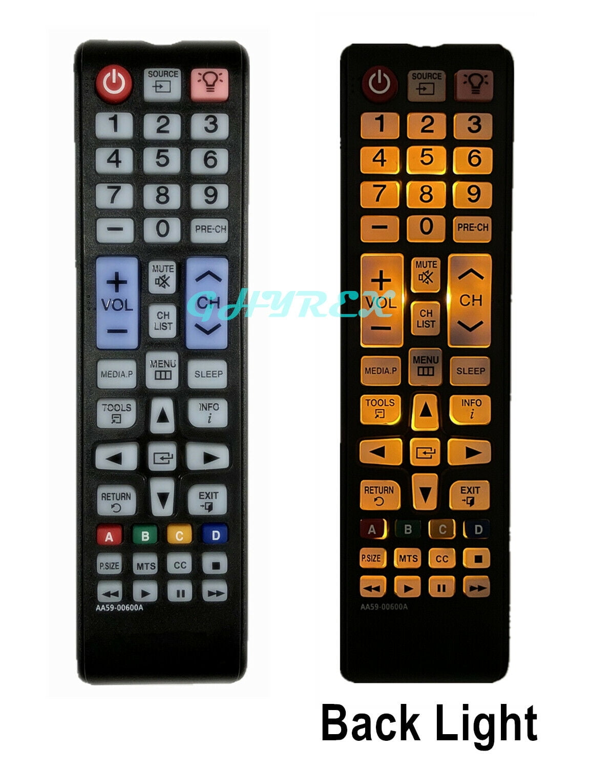 Remote AA59-00600A For All Samsung TV with all back light buttons ...