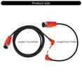90 Degree Right Angled 5Pin DIN Cable 3.5mm 1/8in to DIN 5PIN Male ...
