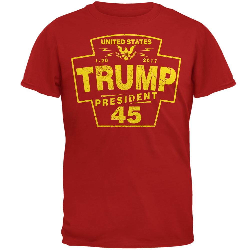 Donald Trump Presidential Inauguration Distressed 2020 Mens T Shirt Red ...