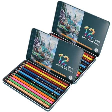 Colored Pencils Set, 12 Colors Coloring Pencils, Professional Water ...