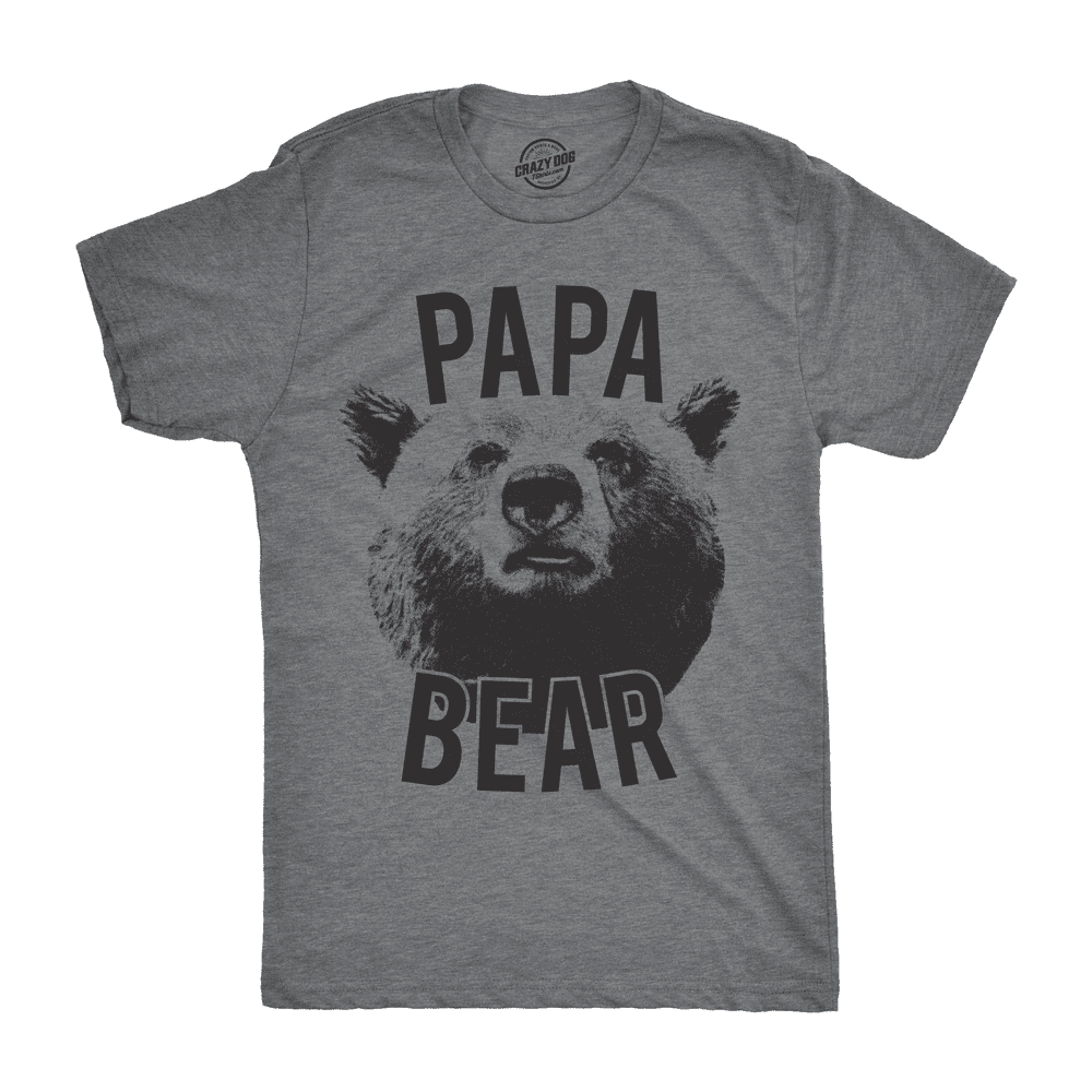 Click here for Crazy Dog T-Shirts Mens Papa Bear T Shirt Funny Fa... prices
