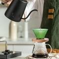 Glass Coffee Filter Mug with Removable Reusable Drip Filter & Wooden ...