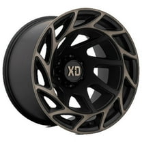 XD Aluminum Rim XD856 OMEGA 20X10in Satin Black Machined Lip with Red ...