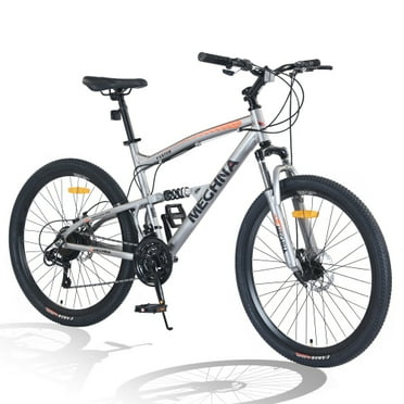 Northwoods Z265 26" Men's Dual Suspension 21 Speed Mountain Bike, Lightweight Alloy Frame ...