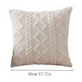 AuroraX Solid Color Throw Pillow Cover Taffeta Cushion Pillowcase ...
