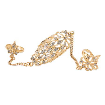 Octpeak Chain Combination Rings,Chain Finger Rings Set Gold Fashion ...