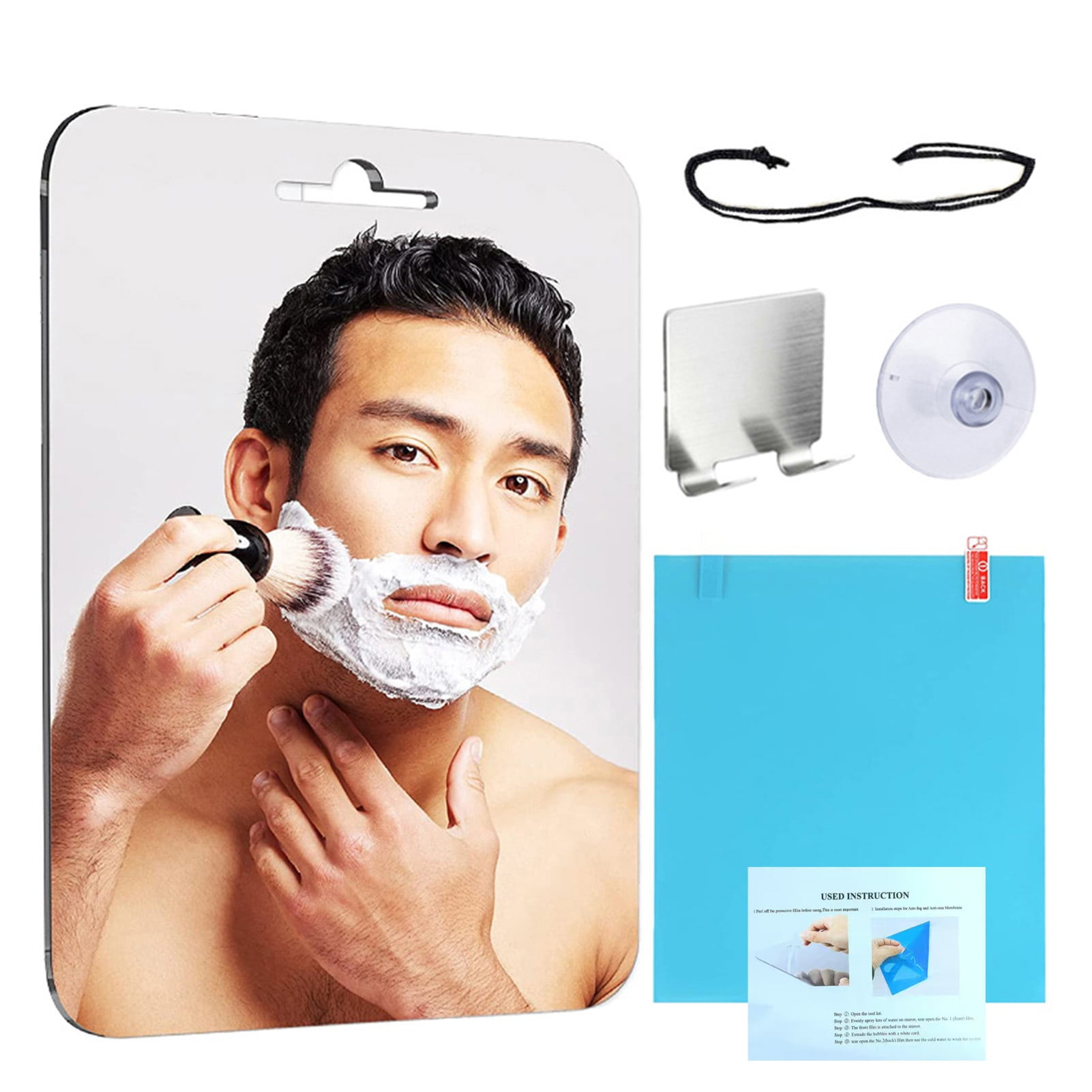 Click here for Hyasfey 30x20cm Fogless Shower Mirror With Suction... prices