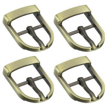 Uxcell 4Pack 1.5" Single Prong Belt Buckle Oval Center Bar Buckles for ...