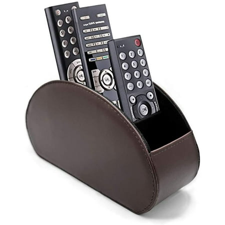 Remote Control Holder Organizer Table Desk Leather Control Storage TV ...